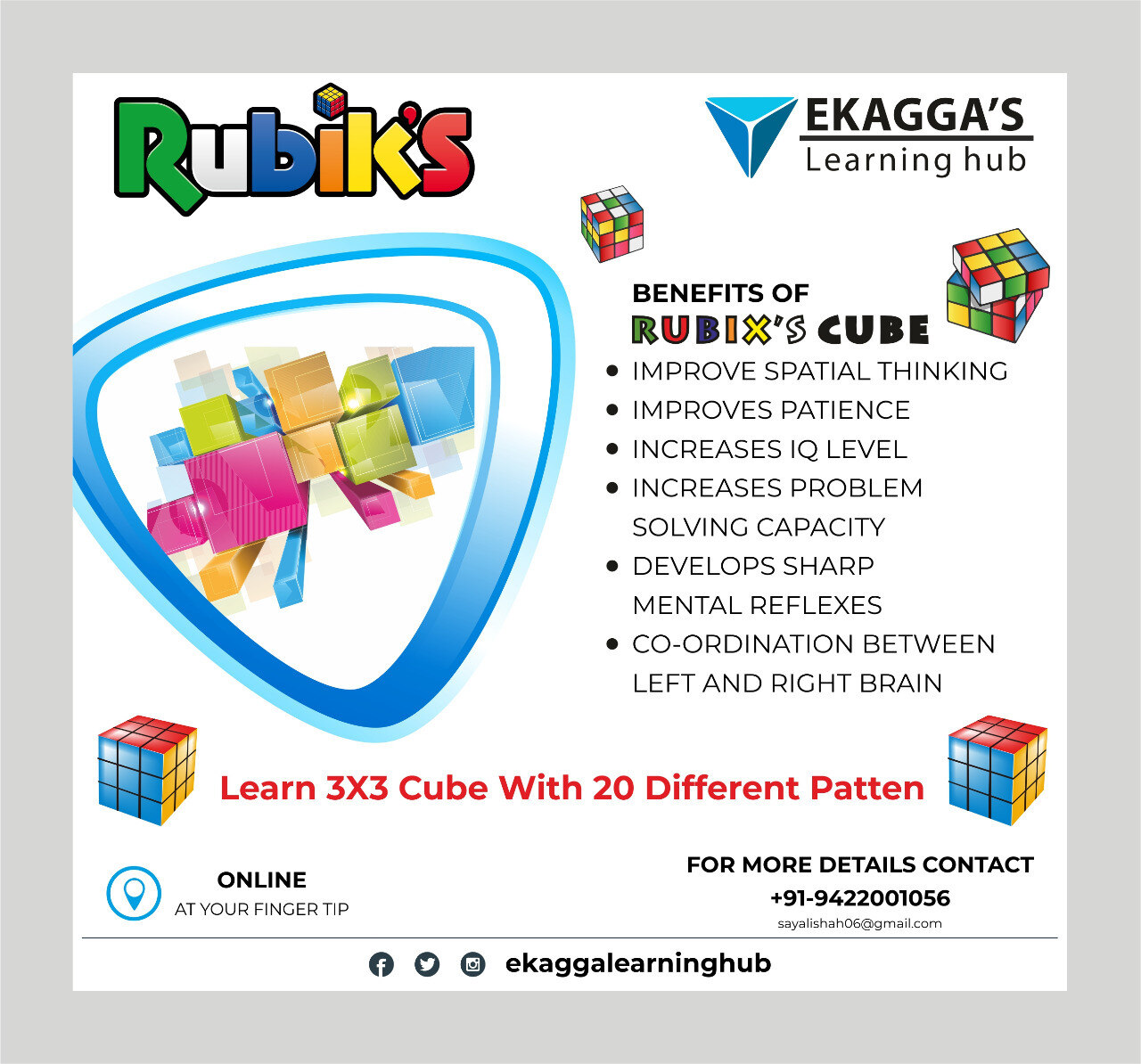 Ekaggas Learning Hub Rubiks Cube in Online